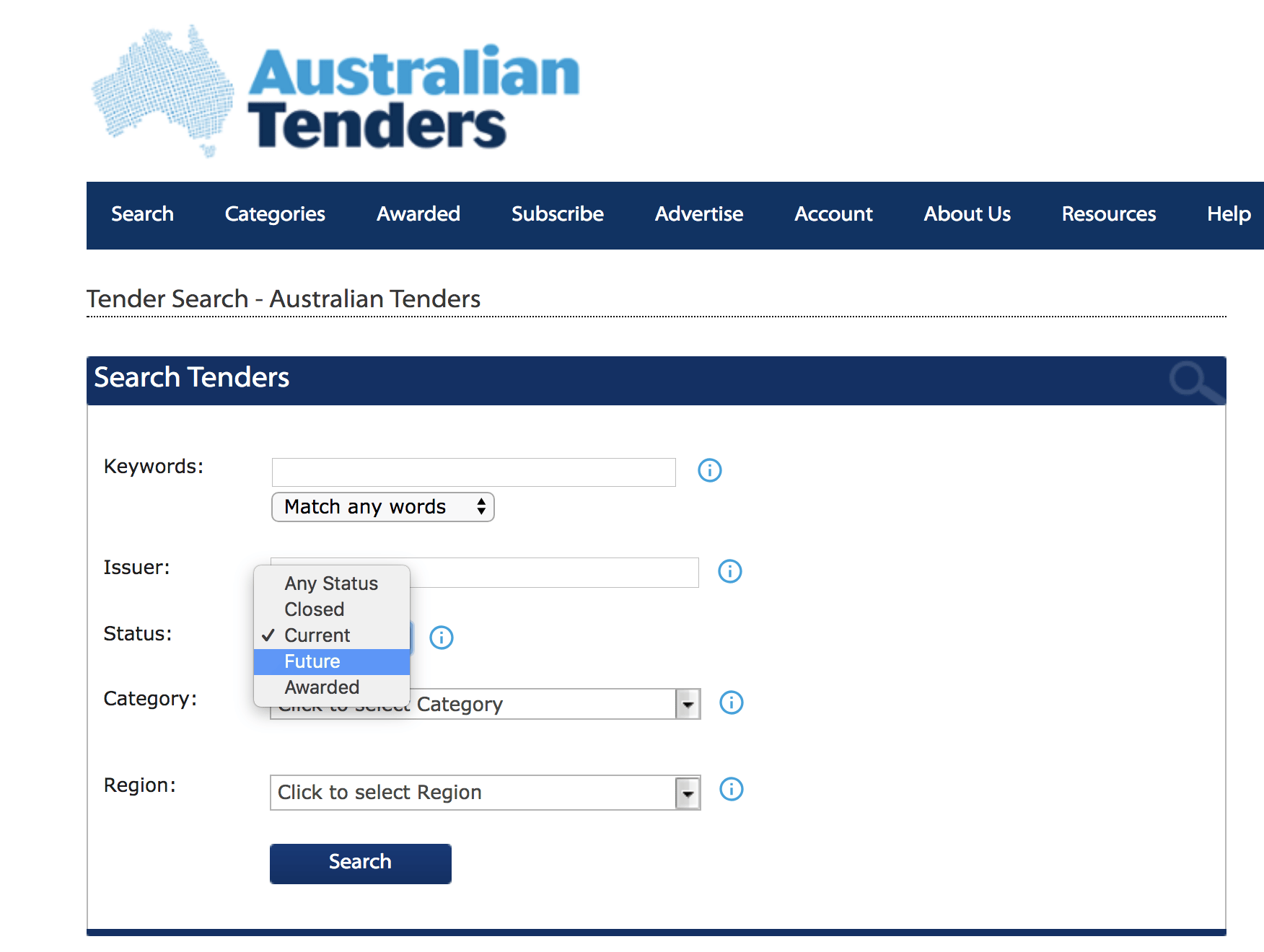 Where can I find information on tenders?